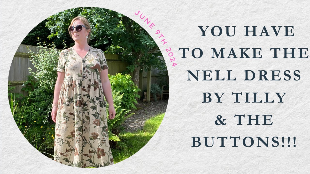 Starting June with a Big Win! The brand new Tilly 'Nell' Dress 💕 9 June 24 #sewingnell  #dressmaking