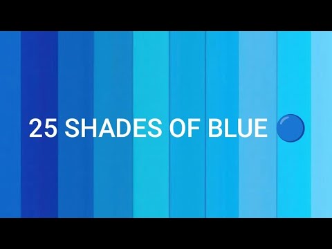 25 different shades of blue colour #colors#blueshades#viralvideo
