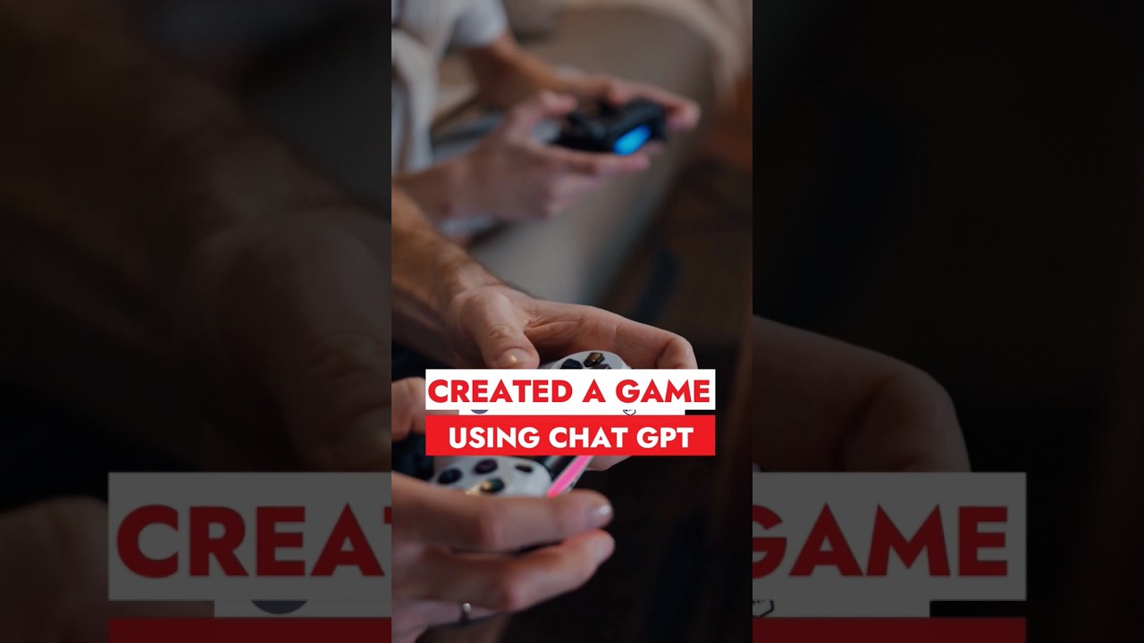 Created My First Game Using ChatGPT #shorts #tamil