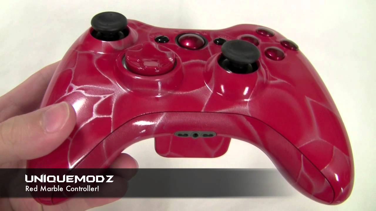 Red Marble - Modded Controller - UniqueModz