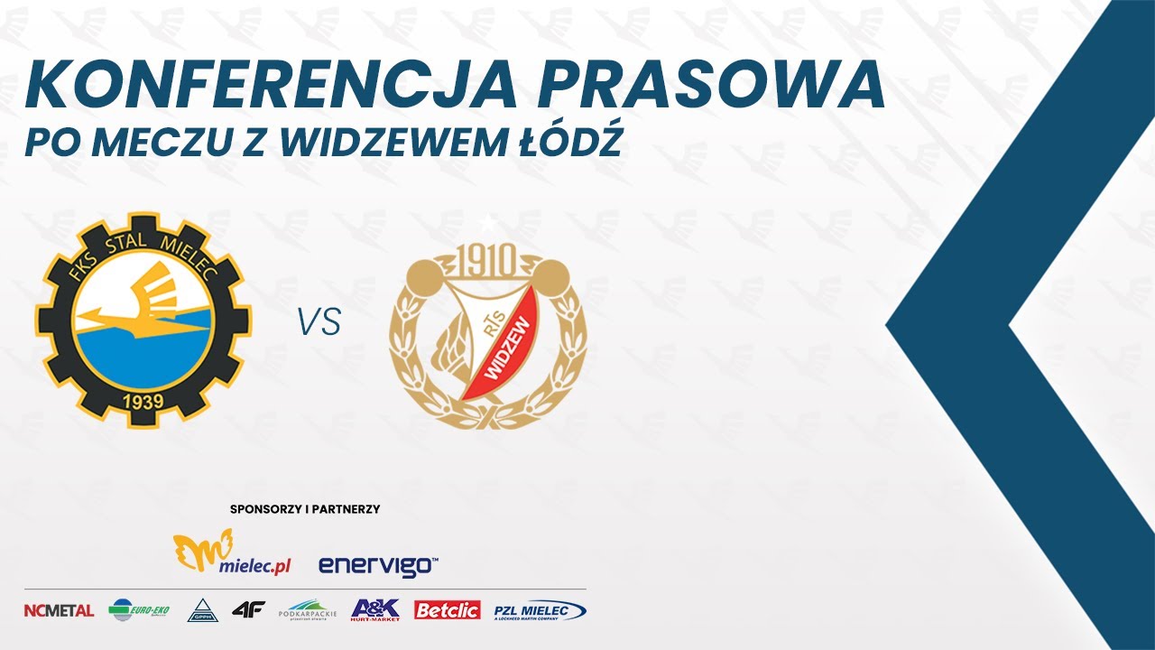Press conference after the match against Widzew Łódź - FKS Stal Mielec SA
