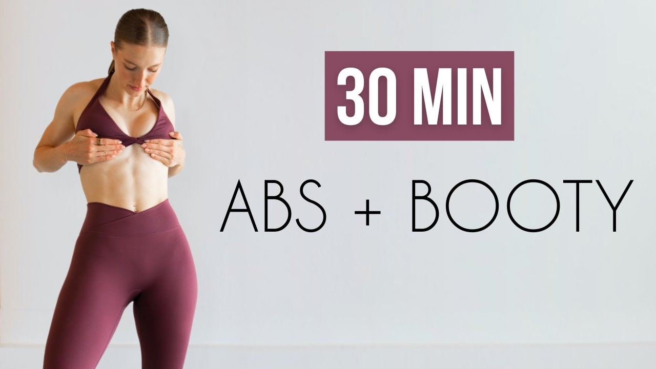 30 MIN ABS & BOOTY - At Home Workout Class