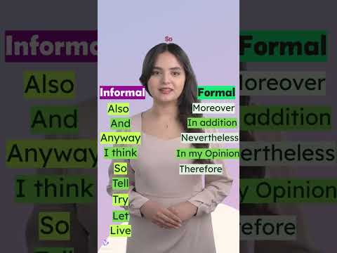 Informal English VS Formal English #englishgrammar