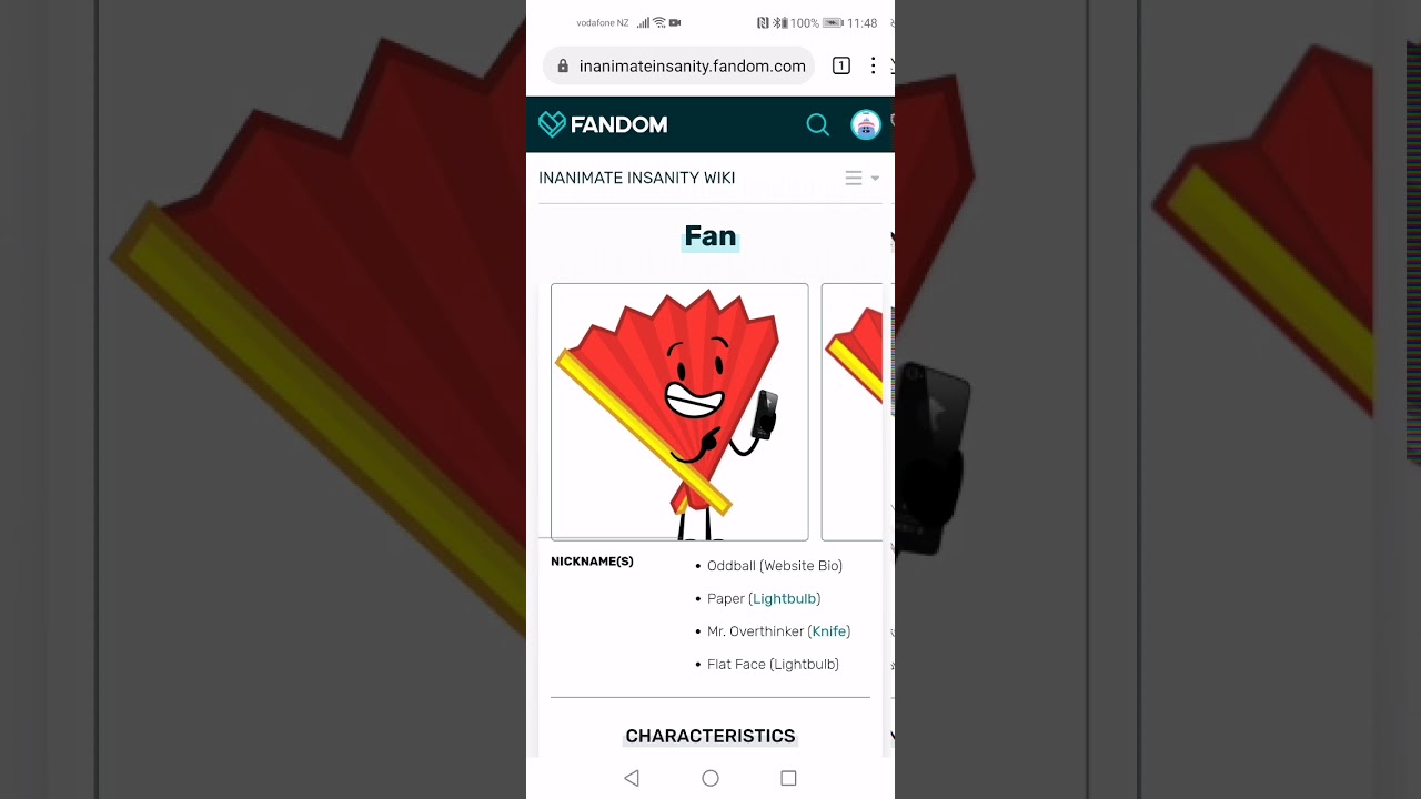 Browser: Fan - inanimate insanity wiki