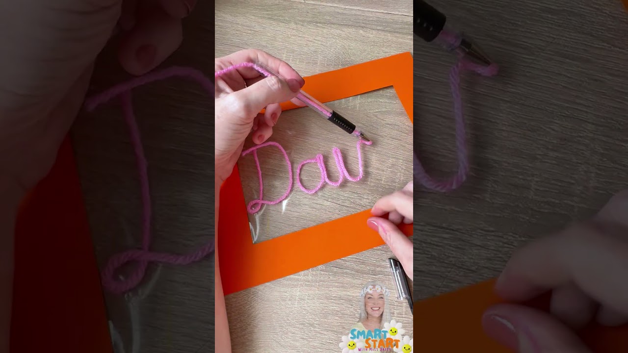 Yarn Drawing Hack ✨ Easy Kids Craft