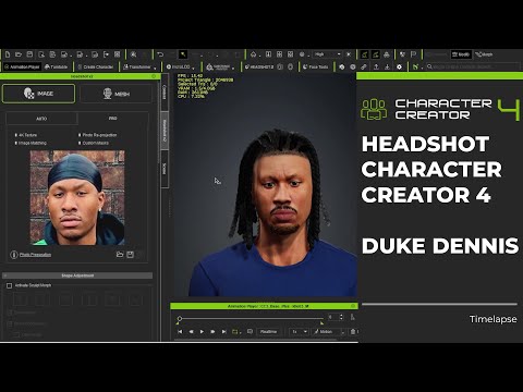 Headshot Character Creator 4 Tutorial | Duke Dennis