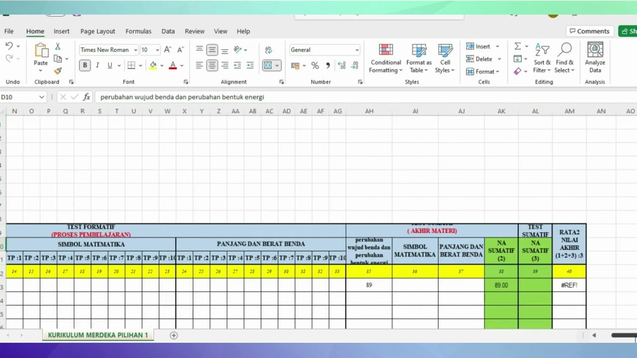 Format Penilaian dan P5