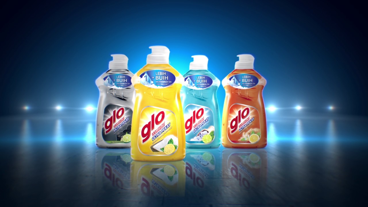 New Brand Launch & Packaging Design for Glo Concentrated Dishwash - Colgate / Palmolive (Malaysia)