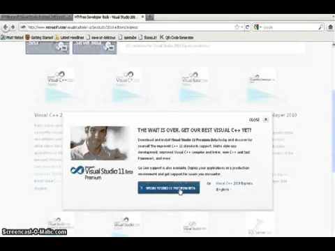 Installing Microsoft Visual C++ 2010 Express