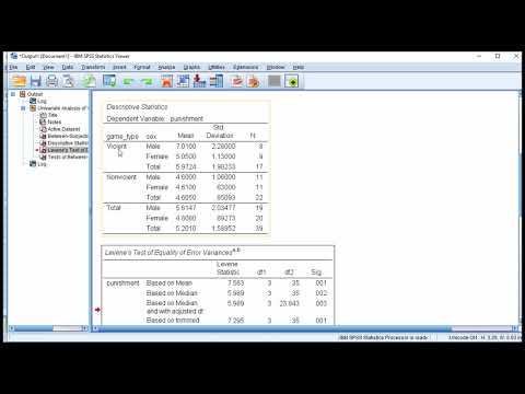 V9.8 - 2x2 Factorial ANOVA - Dealing with Unequal Variance and Sample Sizes
