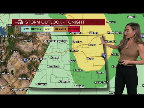 Denver weather: Large hail, severe storms possible along I-25, plains on Tuesday