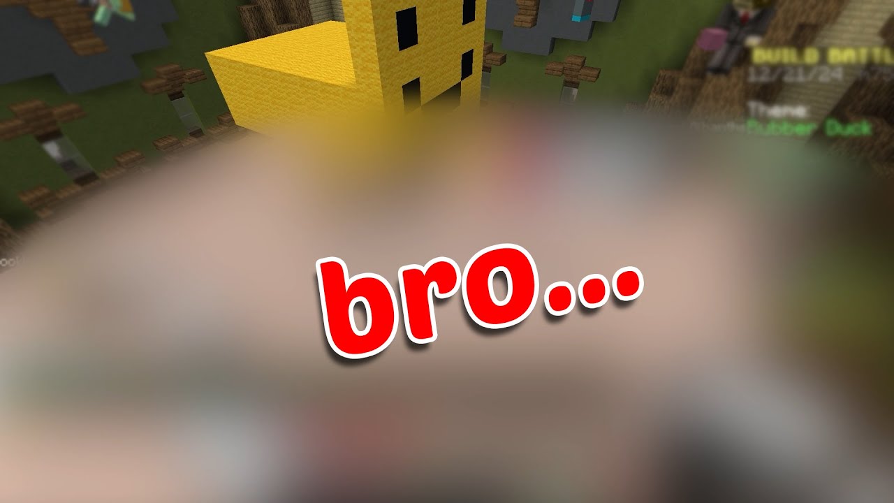 minecraft build battle players are crazy