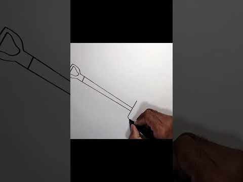 How to draw gardening fork #shortvideo #shorts #speeddrawing #drawingtutorial