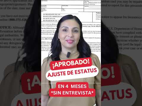 ¡Aprobado! Ajuste de estatus en 4 meses y sin entrevista 🎉 #paralegalpetramelendez  #fyp #aprobado