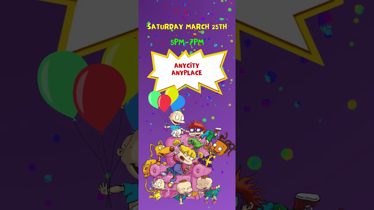 Rugrats Digital Invitation