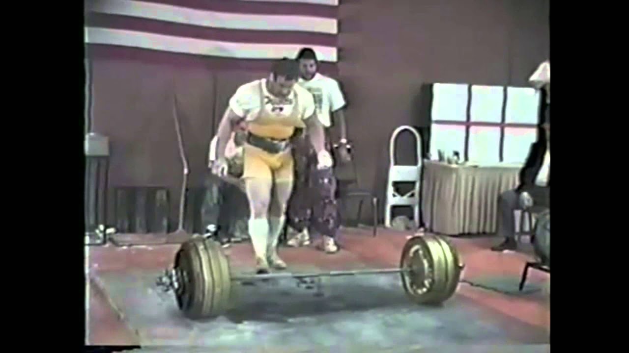 Ed Coan - 901lb Deadlift @ 220lb + 920lb attempt(BETTER QUALITY) RAW