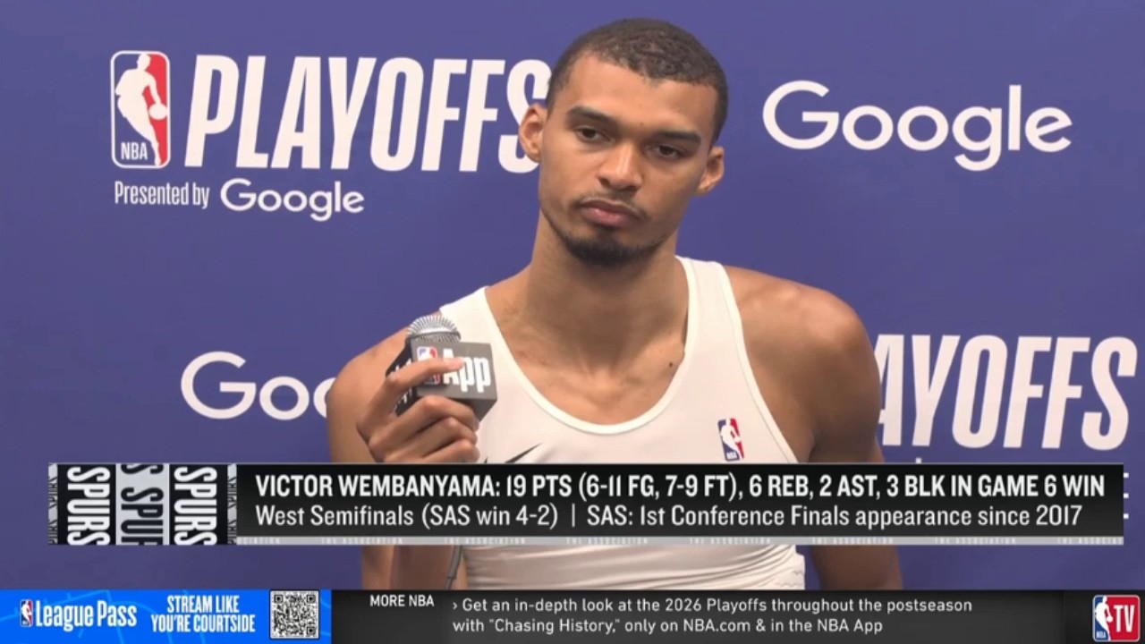 Victor Wembanyama (19 Pts) Postgame Interview | San Antonio Spurs vs Minnesota Timberwolves - Game 6