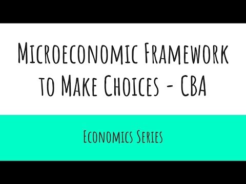 Cost Benefit Analysis or CBA
