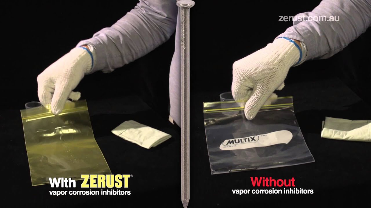 Zerust vapour inhibitor demonstration