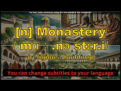 [n] Monastery meaning with 5 examples