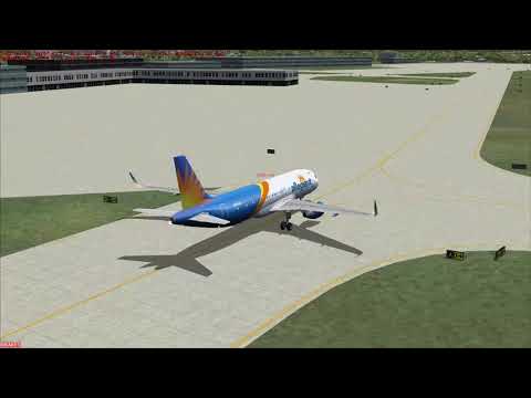 Alligient A320 Landing at MDT