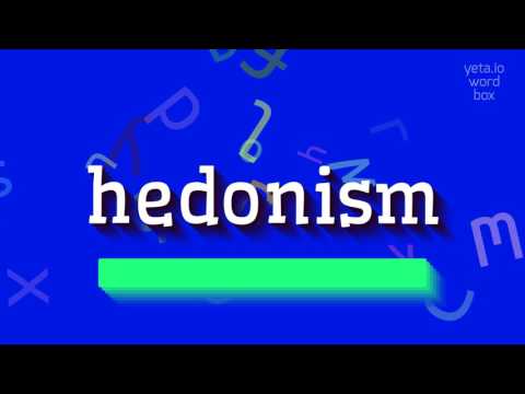 How to say "hedonism"! (High Quality Voices)