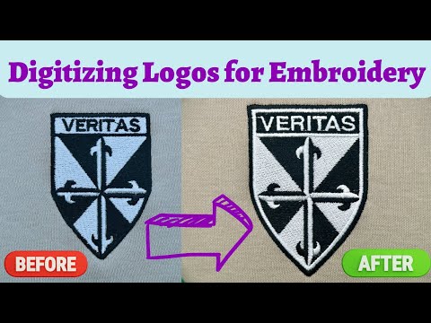 Digitizing a Logo for Machine Embroidery - Embroidery Medic