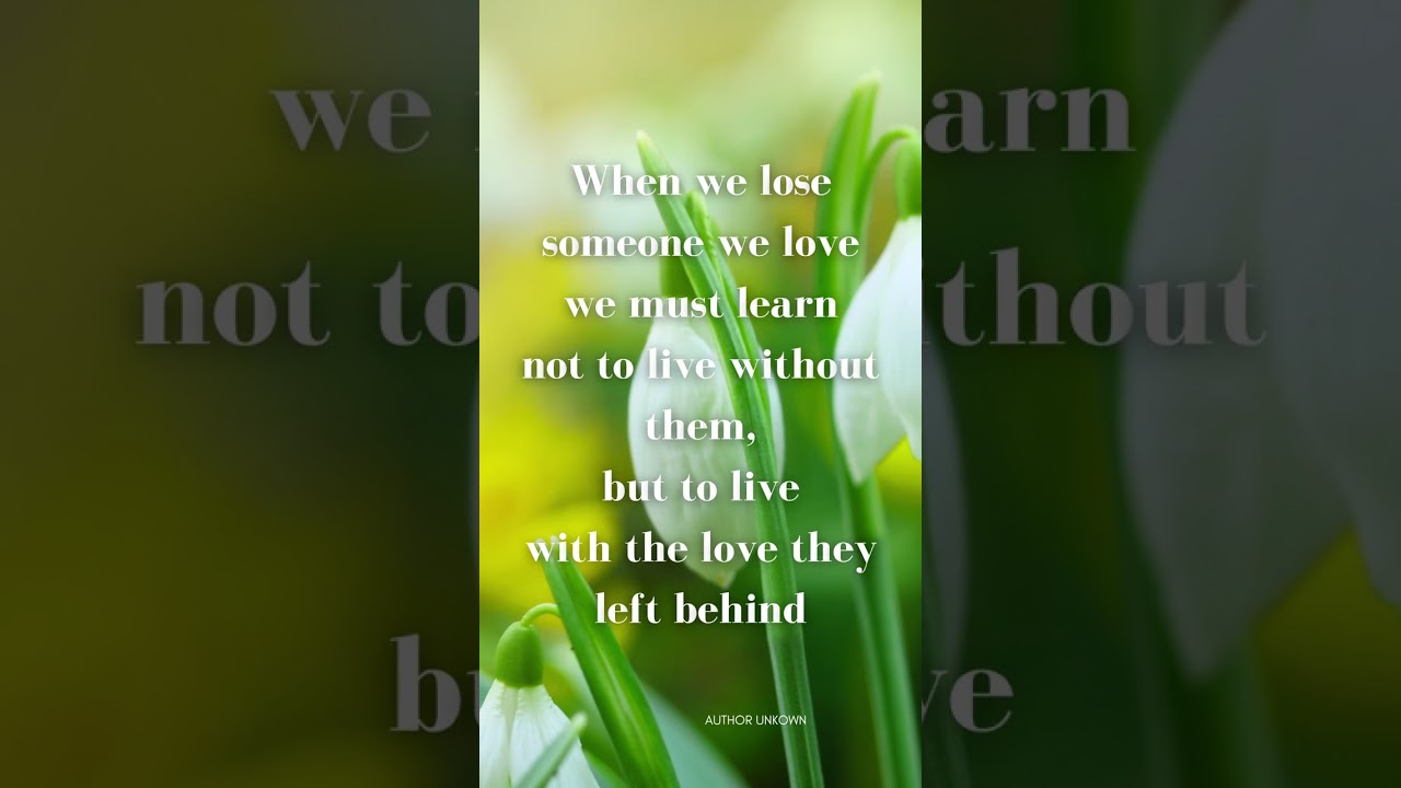 Words of Comfort for those living with Loss or Grief