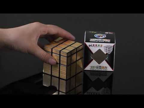 Shengshou Golden Mirror 3X3 Speed Cube Puzzle Black Unboxing Review