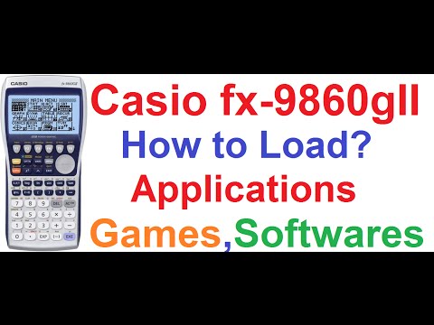 Casio fx-9860gII Graphing Calculator #3: How To Load Games,Applications,Softwares from Computer