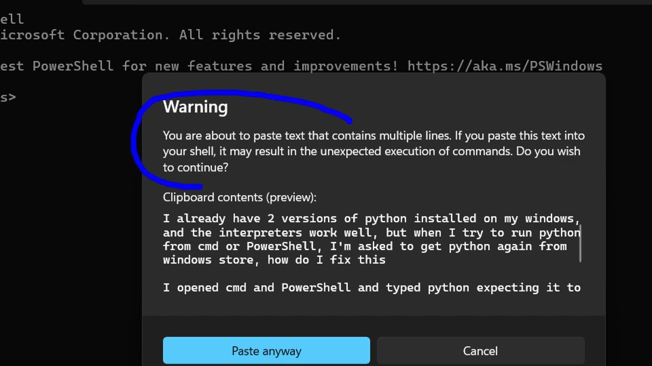 How to Copy & Paste Content in Windows Powershell Terminal