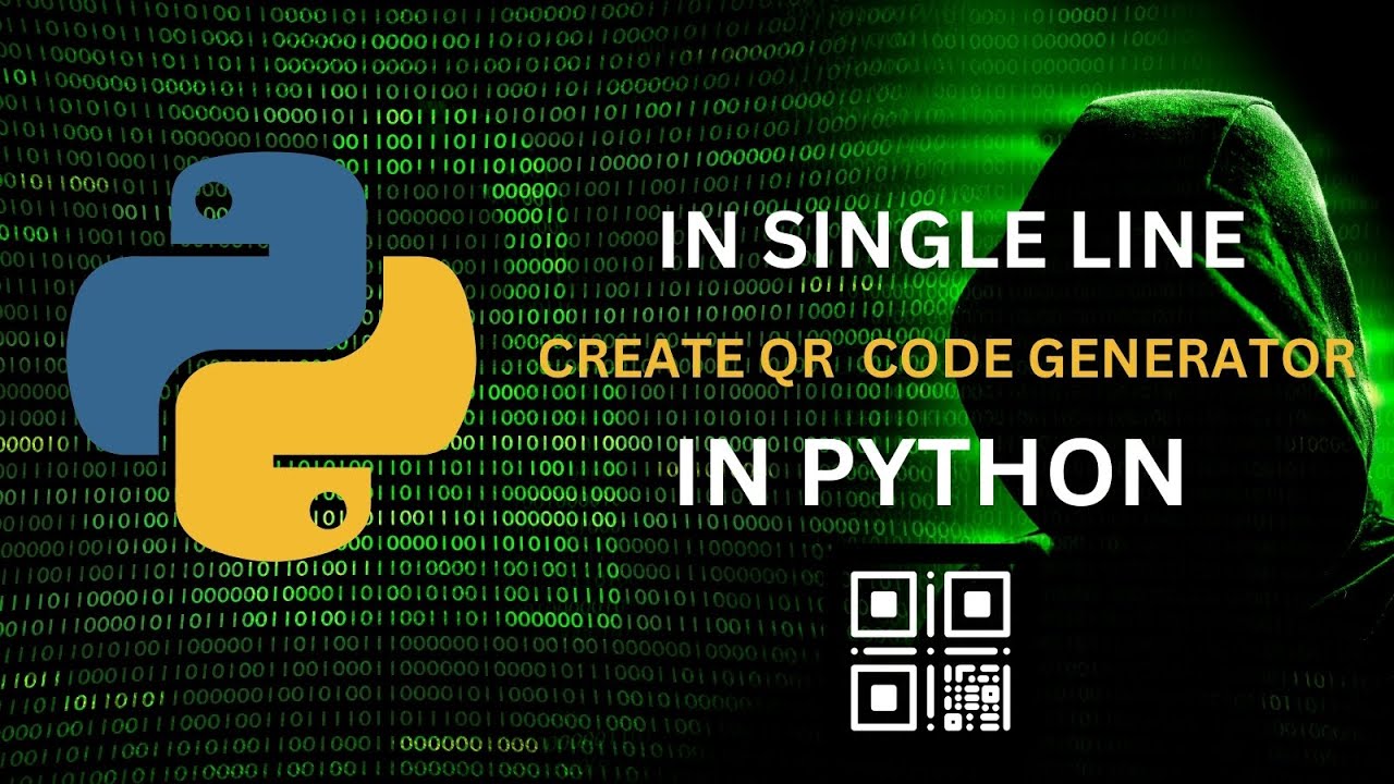 Python QR Code Generator Tutorial | Create QR code in single line