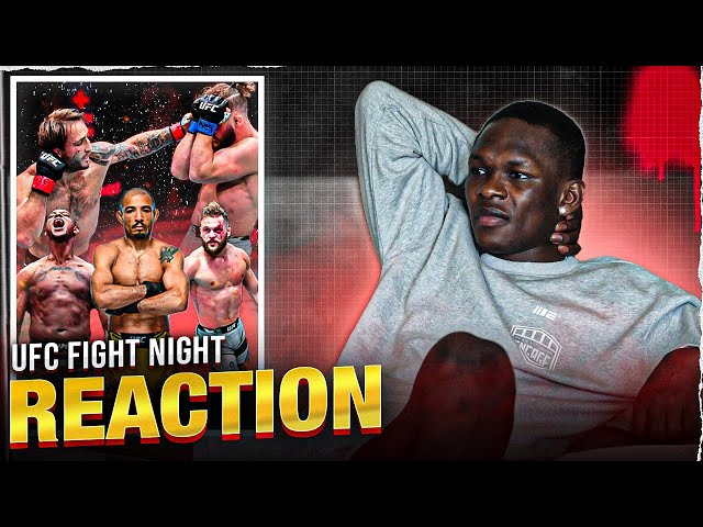 Watch: Israel Adesanya's shocked reaction to CKB teammate Brad Riddell ...
