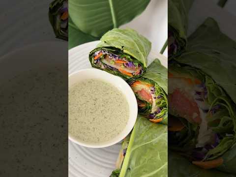 Collard Wraps #highrawplantbased