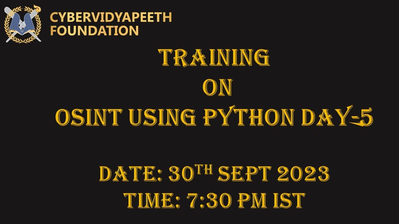 OSINT USING PYTHON DAY - 5
