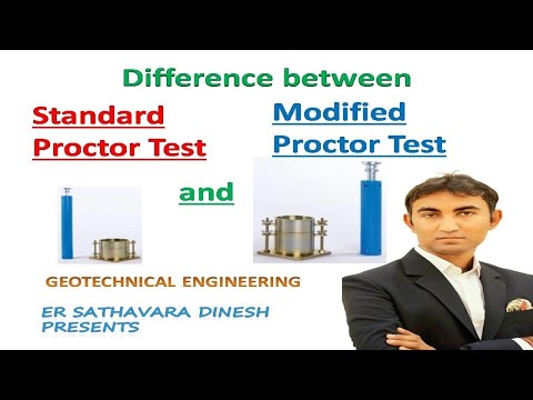 Difference Between Standard Proctor Test and Modified Proctor Test