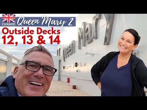 DECKS 12, 13 & 14 TOURS on the Cunard Queen Mary 2
