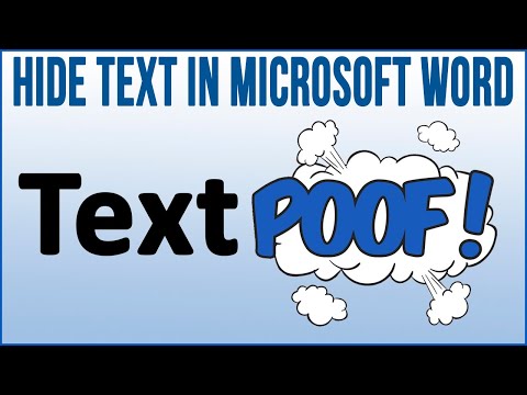 How to Hide and Unhide Text and Images in Microsoft Word