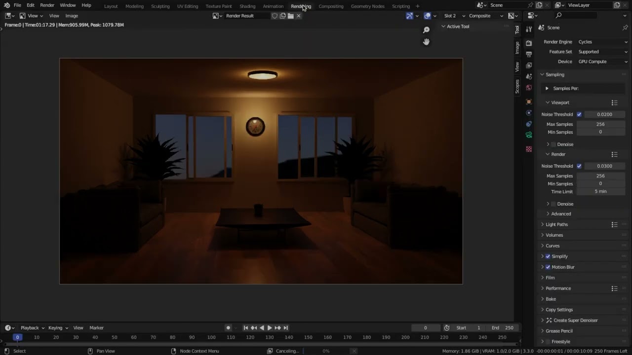 Blender 3.3 Trigger Compositor (without rendering)