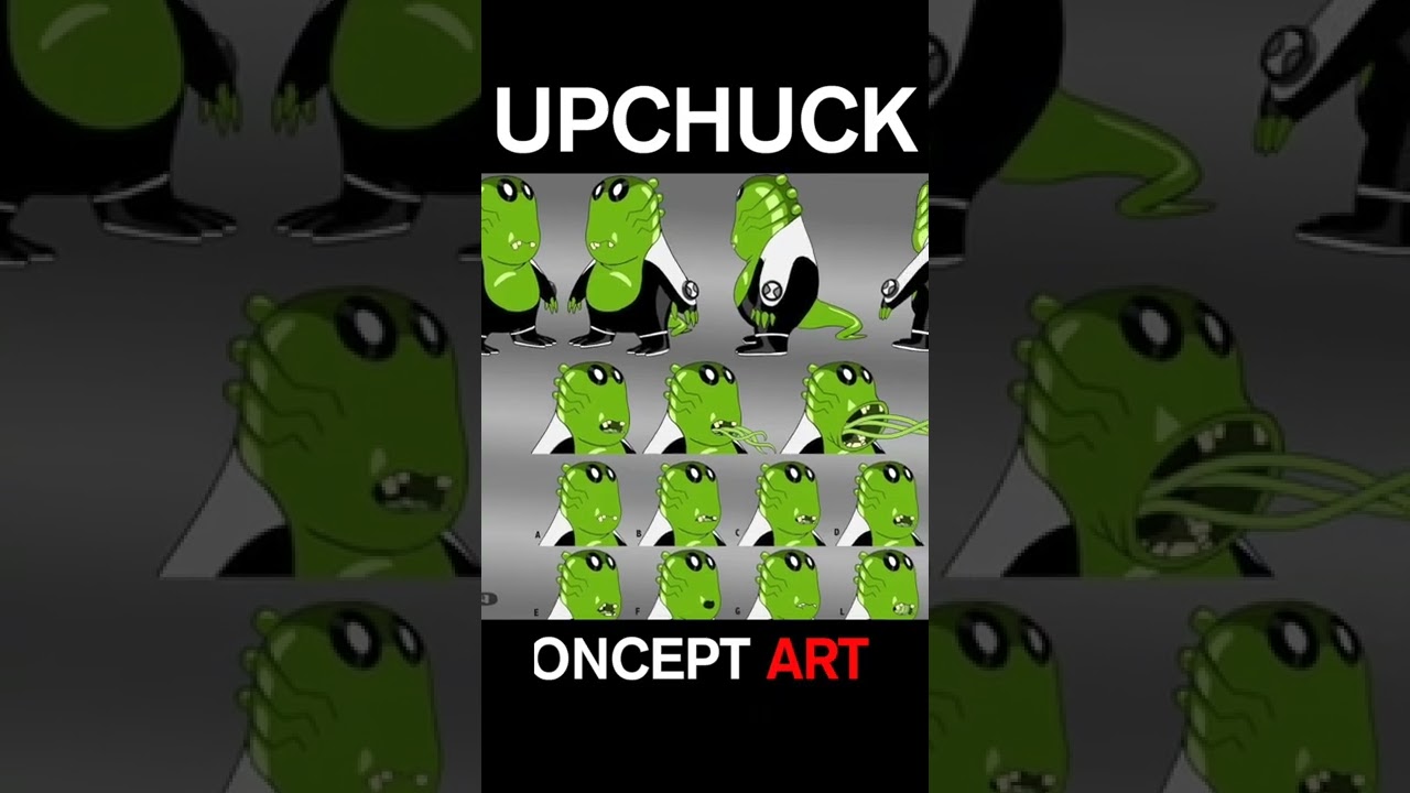 Upchuck Concept Art create 2 different Alien in Ben 10