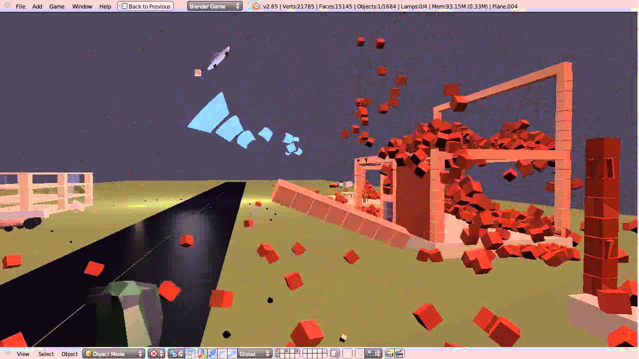 Blender Game Engine - Tornado - Animation Performance Test