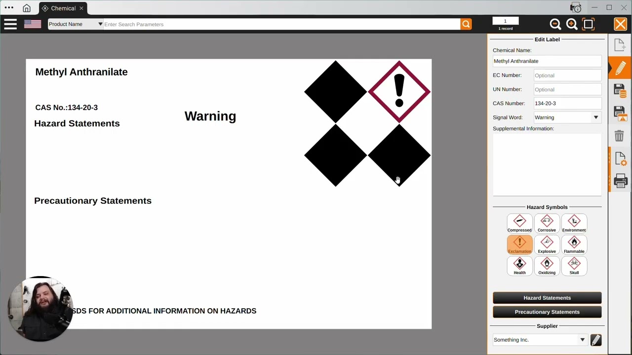 SDS Sheet with Chemical Labeling Module | LabelForge PRO