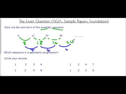 Recognising Non-Linear Sequences - Mr Morley Maths