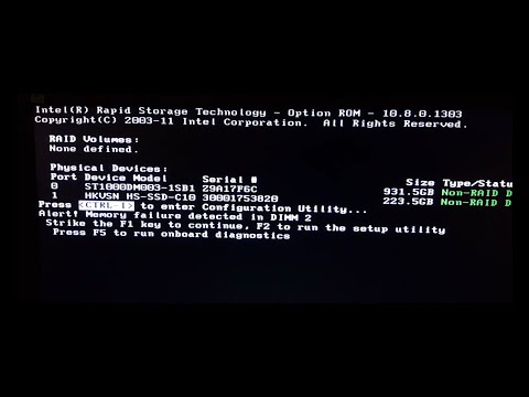 Dell Precision T3500/T5500 bypass(Non optimal memory population detected) | memory failure detected