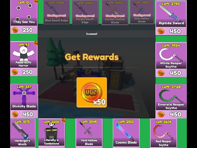 UGCs in Roblox Chest Hero Simulator: Price list