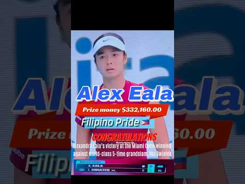 Alex Eala vs Iga Swiatek Miami Open 2025 WTA Tour #alexandraeala #igaswiatek #miamiopen