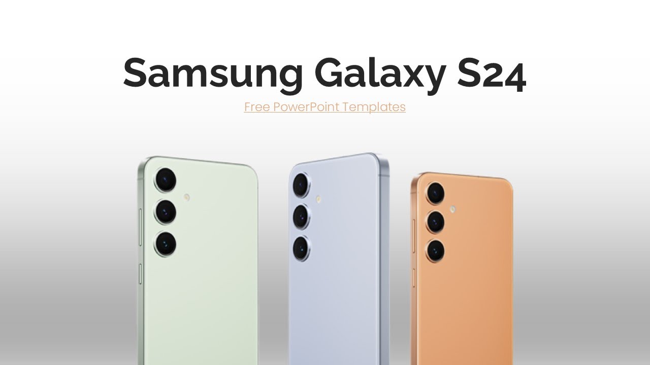 Samsung Galaxy S24 PowerPoint Template & Google Slides Theme by GreatPPT