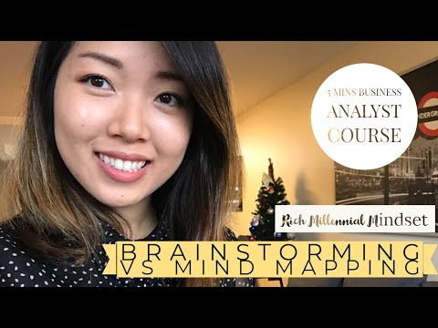 What is the difference between Brainstorming vs. Mind Mapping in Business Analysis?