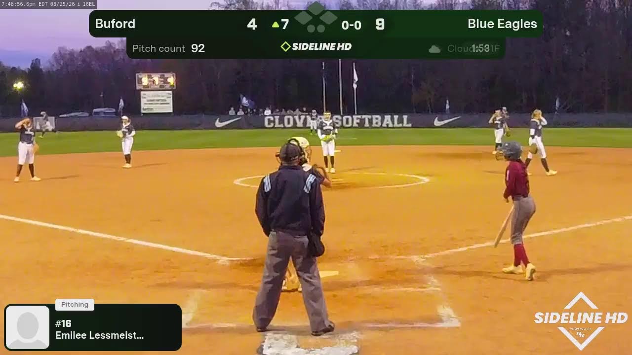Buford vs Clover High School Softball (2026.03.25)