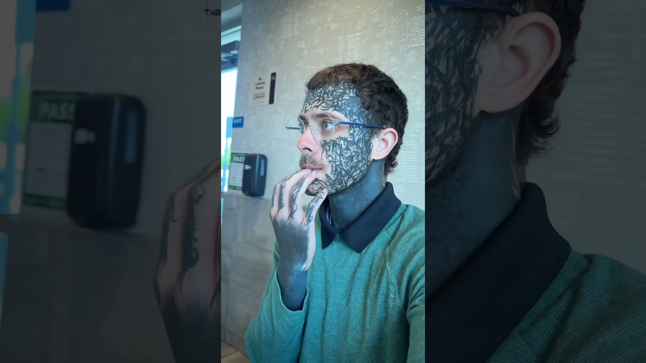 going to a job interview with face tattoos #shots #shorts